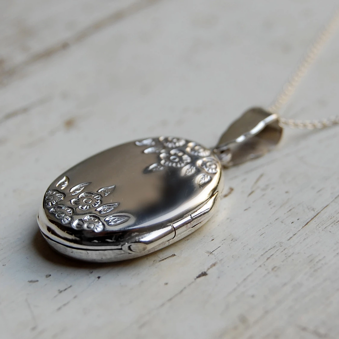 'Floral' locket | 925 Silver – Unico