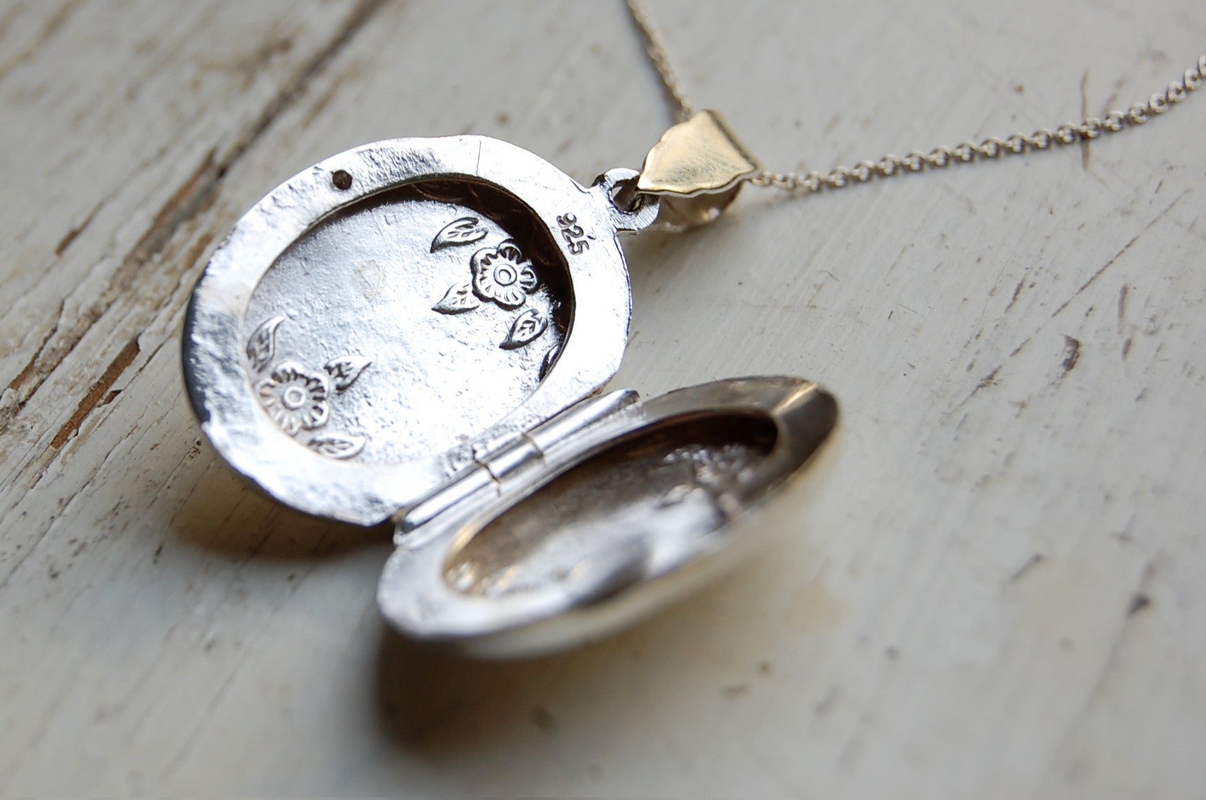 'Floral' locket | 925 Silver – Unico