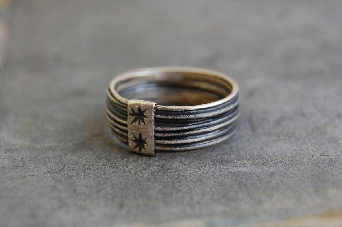 'Dos estrellas' ring | 925 Silver – Unico